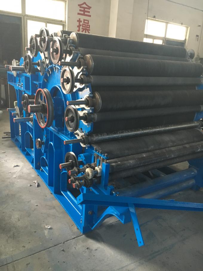 Polyester Single Cylinder Nonwoven Carding Machine Electric Fiber In ...